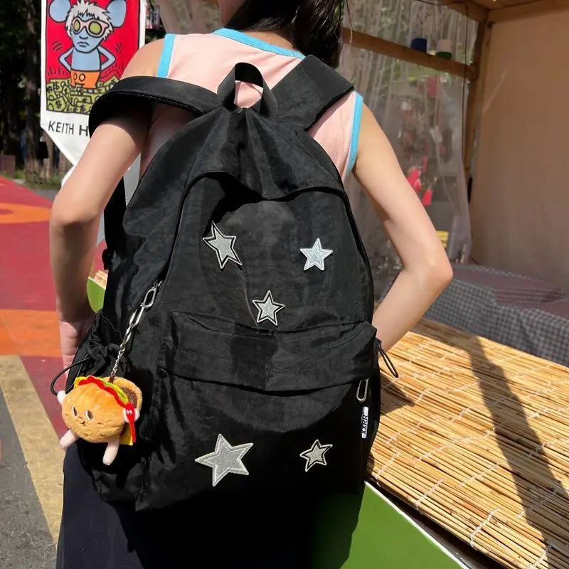 TAVIMART - Spicy Girl Star Backpack Women's Causal Y2k Backpack Fashio ...